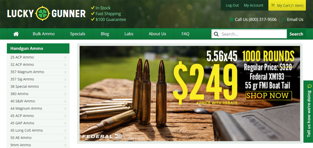 Lucky Gunner Review - Is it a Good Place to Buy Ammo Online?